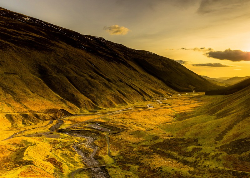 Photo of the Moment: Light Blankets the Valley, Scotland — Vagabondish